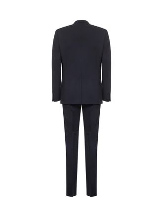 Dolce & Gabbana Mens Two-Piece Martini Suit Blue Virgin Wool Suits