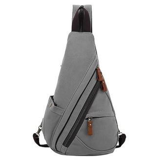 Generic Sac &agrave; dos en toile pour femme, sac &agrave; bandouli&egrave;re pour homme, petit sac &agrave; dos de chasse, sac &agrave; dos, kaki, taille unique