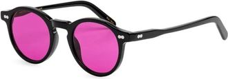 Moscot unisex, Accessoires, Noir, Taille: 46 MM Miltzen Base 2 SUN Black Purple Nurp Lunettes de soleil