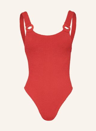 Hunza G Badeanzug Domino rot