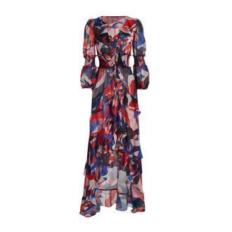 PatBo Buntes Print Maxikleid - - Dresses - Damen - Mehrfarbig - L