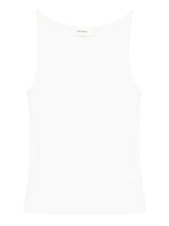Lisa Yang haut Lynette &agrave; design sans manches - Blanc