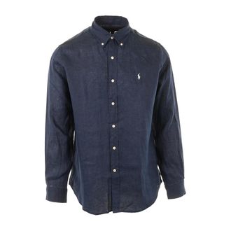 Polo Ralph Lauren Homme, Chemises, Bleu, Taille: L Cubdppcs Long Sleeve Sport Shirt