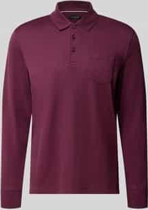 Bugatti Regular Fit Poloshirt aus Baumwoll-Mix mit Brusttasche