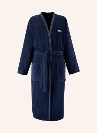 HUGO BOSS Bademantel Edge blau