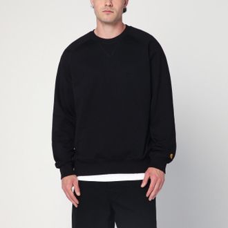 Carhartt Work in Progress Schwarzes Chase Sweatshirt aus Baumwollmischung