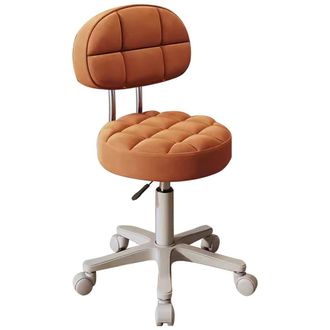 Generic Verstellbarer Drehstuhl mit Rollen, ergonomischer Schmink- und Friseurhocker f&uuml;r M&auml;dchen und Teenager, stilvoller Schminkstuhl f&uuml;r Schlafzimmer, Wohnz