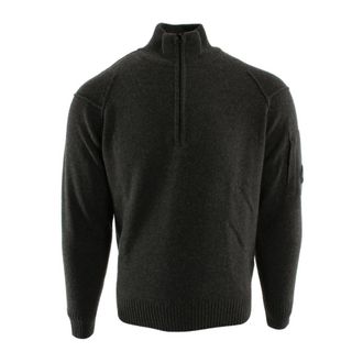 C.P. Company Lambswool GRS Half Zip Sweater - - Knitwear - Herren - Grau - S
