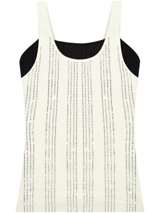 The Attico haut à design superposé - Blanc