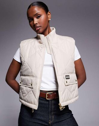 Barbour Nia - Veste courte sans manches - Beige-Neutre