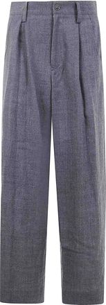 Yohji Yamamoto Pantalons D&eacute;contract&eacute;s - Gris