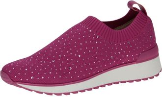 Caprice Damen Slip On Sneaker ohne Schnüren zum Schlupfen, Rosa (Pink Knit), 38 EU