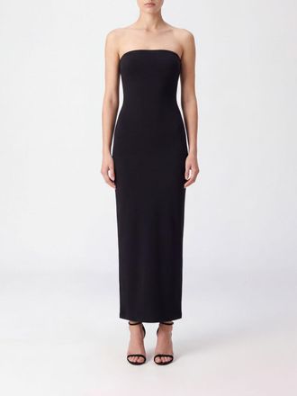 Norma Kamali Robe fourreau midi en jersey stretch &agrave; &eacute;paules d&eacute;nud&eacute;es