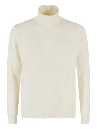 Roberto Collina pull en laine mérinos à col roulé - Tons neutres