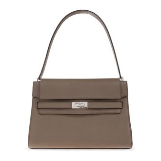 Tory Burch Schultertasche Lee Radziwill Gro&szlig; - - Bags - Damen - Grau - ONE SIZE