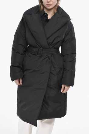 Fendi Double-Breasted Puffer Coat With Belt Fendi