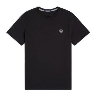 Fred Perry T-Shirt mit Rundhalsausschnitt - - Tops - Herren - Schwarzk - S