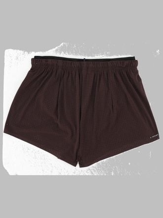 SATISFY Perforated Technical Fabric Shorts - Brown