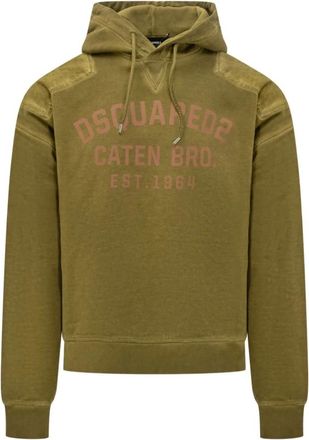 Dsquared2 Homme, Sweatshirts et sweats à capuche, Brun, Taille: S Sweat à capuche