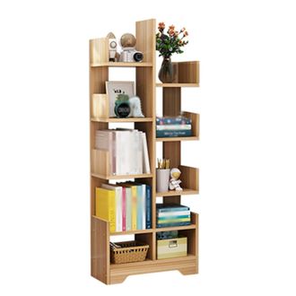 Generic Baumf&ouml;rmiges B&uuml;cherregal mit 7-9 Ebenen, B&uuml;cheraufbewahrung und Pr&auml;sentationsregal, hohes und schmales Eckb&uuml;cherregal, geeignet for Wohnzimmer und Hei