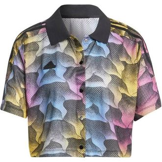 adidas Damen Shirt Tiro Print Mesh Summer Hemdbluse