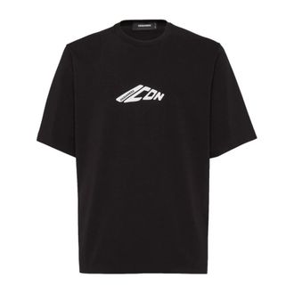 Dsquared2 Icon New Generation Loose Fit T-Shirt - - Tops - Herren - Schwarzk - XS