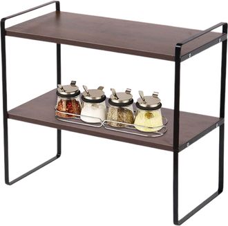 Generic Bkljkf Schreibtisch B&uuml;cher| 2-stufiger robuster Aufbewahrungsst&auml;nder - Stabile Schreibtisch Organizer | f&uuml;r Zuhause Schlafzimmer B&uuml;ro Studentenzimmer 