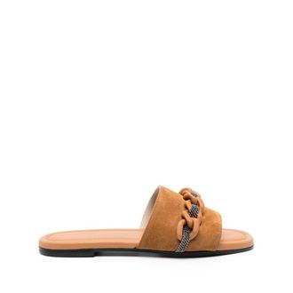 Fabiana Filippi Asd273A940 H600 Sliders - - Shoes - Damen - Braun - 38 1/2 EU