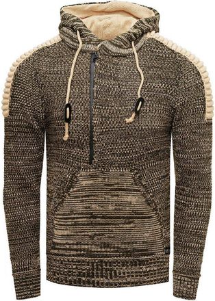 Rusty Neal Kapuzensweatshirt Knitwear mit praktischem Reißverschluss