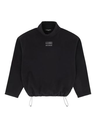 MM6 Maison Margiela X Salomon sweat &agrave; col roul&eacute; &agrave; logo - Noir