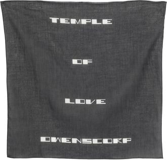 Rick Owens Homme, Accessoires, Noir, Taille: ONE Size Bandana Imprim&eacute;