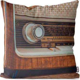 Void Watches Vintage Radio Holz Retro Kissenbezug Kissenh&uuml;lle Sofakissen Kissen Deko Outdoor-Kissen Dekokissen, Kissen Gr&ouml;&szlig;e:40 x 40 cm