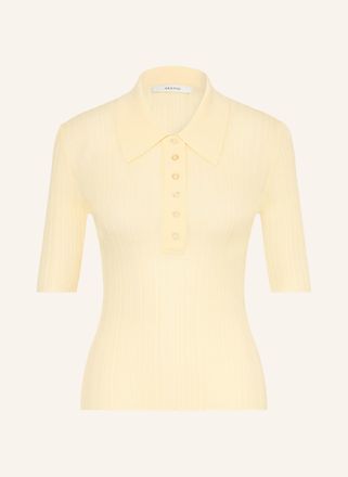 Gestuz Strick-Poloshirt Gzclene gelb