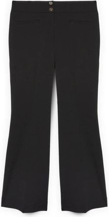 Fiorella Rubino Femme, Pantalons, Noir, Taille: 38 FR Flare Pants