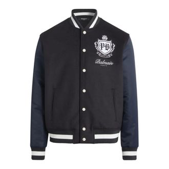 Balmain Bestickte College Varsity Jacke - - Jackets - Herren - Schwarzk - XS