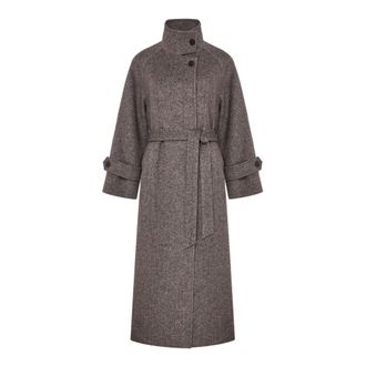 Cesare Gaspari Highland Mist Coat - Femme - Manteaux - Gris - Taille: 40 FR