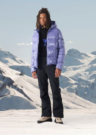 Jott Doudoune &agrave; capuche Grand Froid Raisin ombre Java laqu&eacute;e - Taille XL