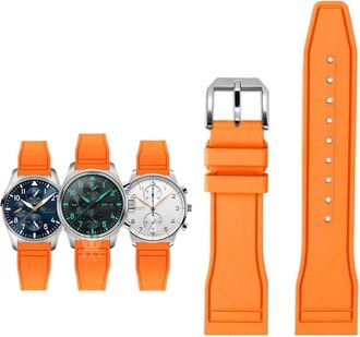 Generic Für IWC Fluorkautschuk-Uhrenarmband, Schnellverschluss, Pilot F1 Team, wasserdichtes Sportarmband, 20 mm, 21 mm, 22 mm