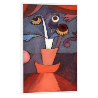 artboxONE Poster mit weißem Rahmen 75x50 cm Natur Bunte Herbstblume - Bild Paul klee berühmt bildende Kunst
