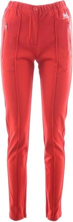 Dolce & Gabbana Femme, Pantalons, Rouge, Taille: 36 FR Zipped Sport Trouser