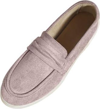 Generic Mocassins d&eacute;contract&eacute;s et confortables pour femme - &Eacute;l&eacute;gants - Couleur unie - L&eacute;gers - Classiques - &Agrave; enfiler - Pour la marche, le travail, les vacanc