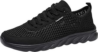 Generic Chaussures de sport d&eacute;contract&eacute;es pour homme - Baskets de marche en maille &agrave; lacets - Chaussures de tennis respirantes et confortables - Chaussures pl