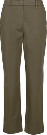Bomboogie Femme, Pantalons, Brun, Taille: 34 FR Pantalon en satin de coton avec poche chino