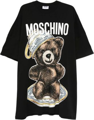 Moschino Femme, Tops, Noir, Taille: 36 FR T-shirt Mini Robe Ourson