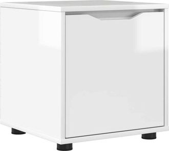 vidaXL Badezimmerschrank Hochglanz Wei&szlig; 40,5 x 40 x 44 cm vidaXL