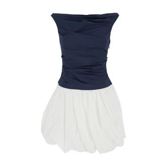 SIMKHAI Femme, Robes, Multicolore, Taille: 40 FR Salina Cotton Bubble Mini Dress