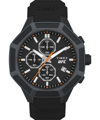 Timex Ufc King Chrono Schwarz Herren Armbanduhr TW2V87200