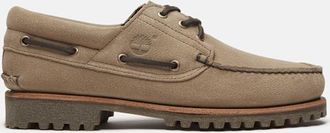 Timberland Mix Tape Authentic 3-Eye Lug Bootsschuh f&uuml;r Herren in Beige, Herren, Beige, Gr&ouml;&szlig;e