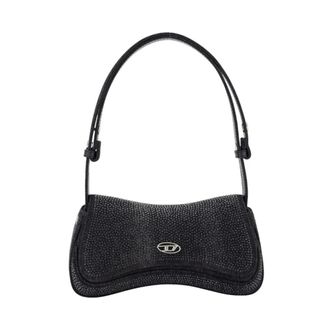 Diesel Schwarze Baumwoll-Clutch mit Klappe - - Bags - Damen - Schwarzk - ONE SIZE