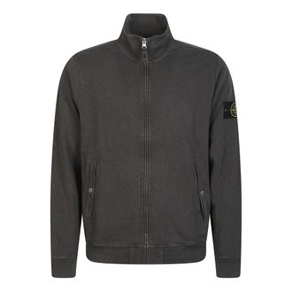 Stone Island Homme, Sweatshirts et sweats &agrave; capuche, Gris, Taille: XL SweaT-shirt Zipp&eacute; Int&eacute;gral
